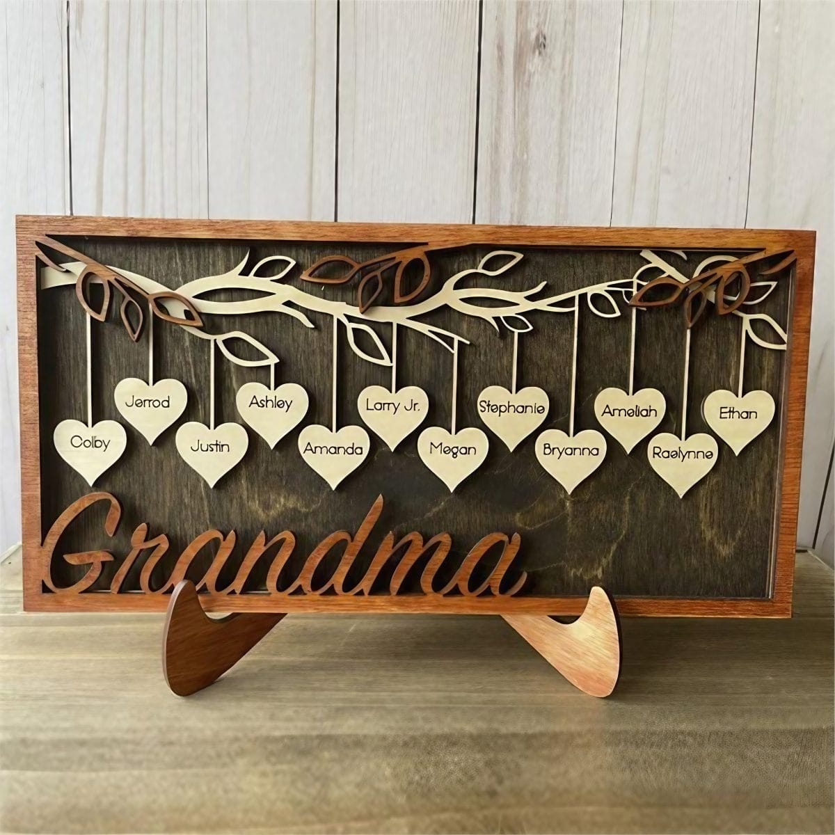 Personalized Family Tree Sign - A Heartfelt Gift for Grandma - Peak Lyfe